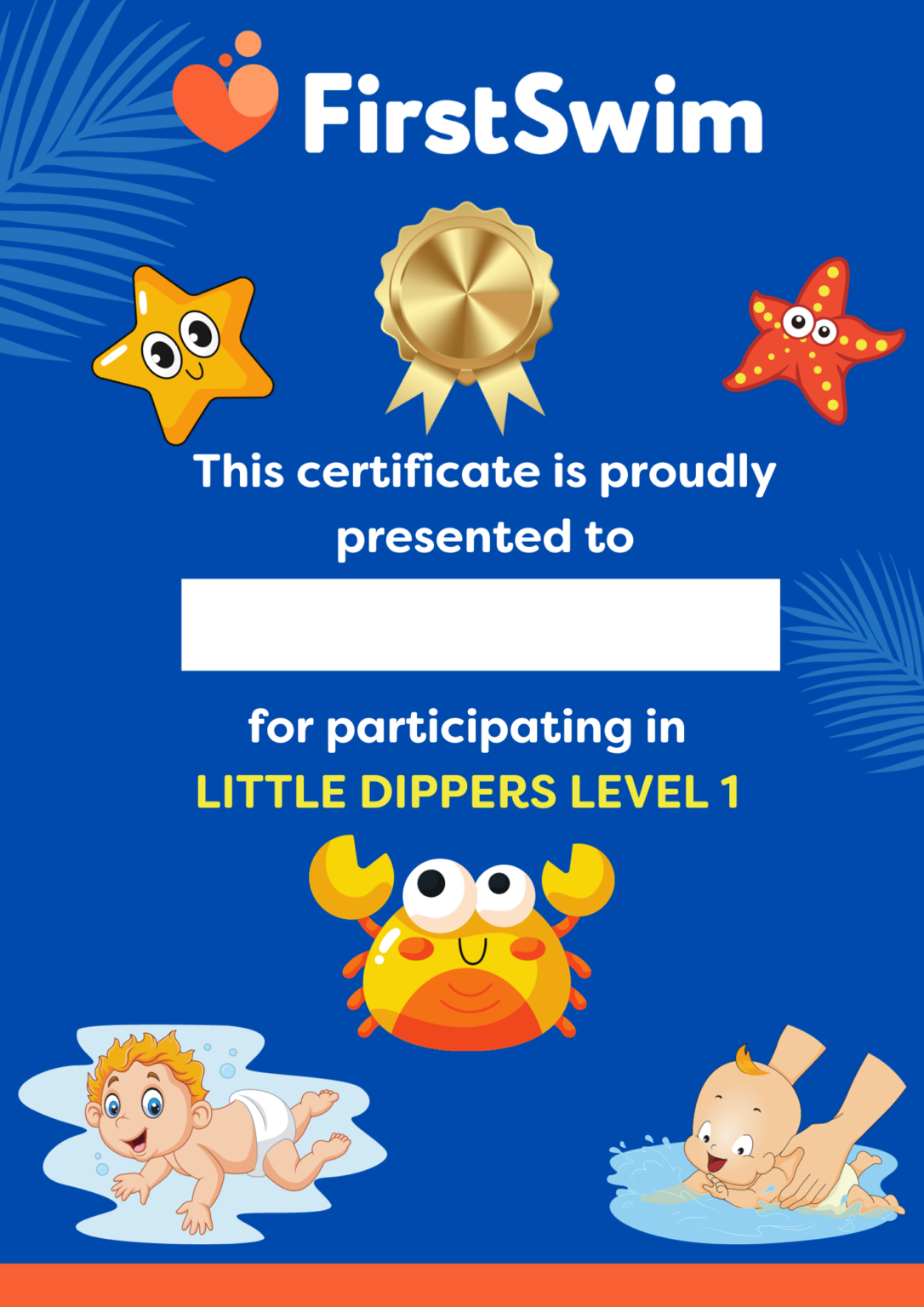 Little Dippers Level 1 – First Swim