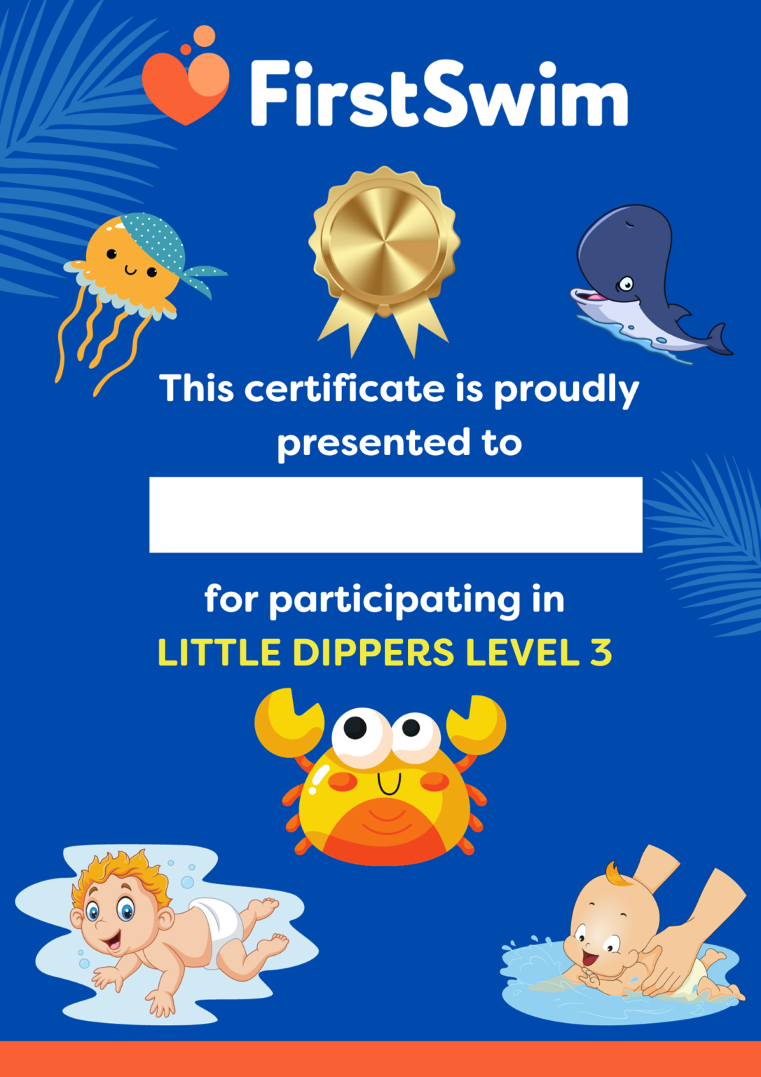 Little Dippers Level 3 – First Swim